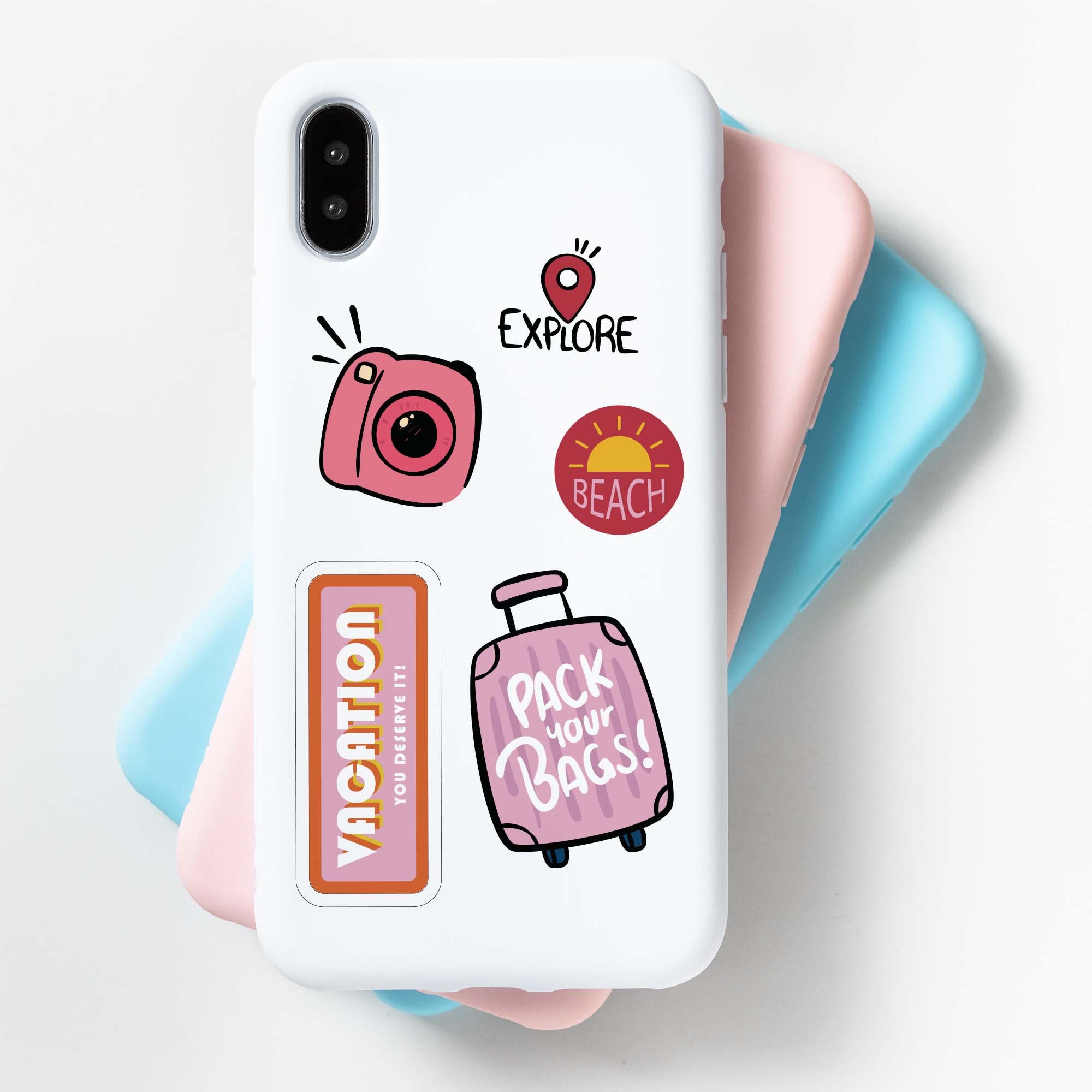 Travel Printable Stickers, Vacation, Traveler Lover Stickers,vacation ...