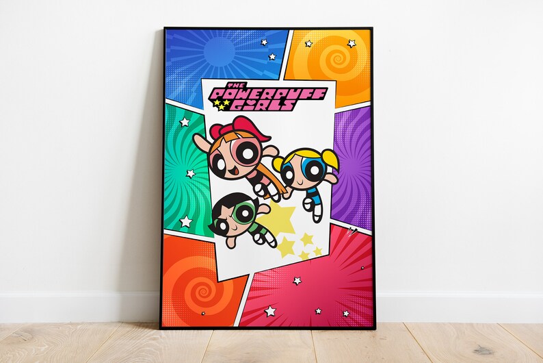 Printable Classic Powerpuff Girls Nursery Wall Art , Powerpuff Girls ...
