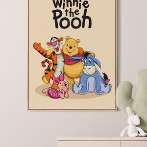 Printable Classic Winnie the Pooh Nursery Wall Art , Winnie the Pooh ...