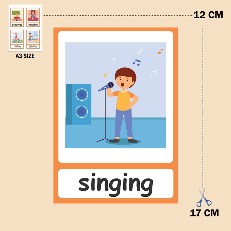 Activity Vocabulary Flashcards | Printable Flashcards for Kids and ...