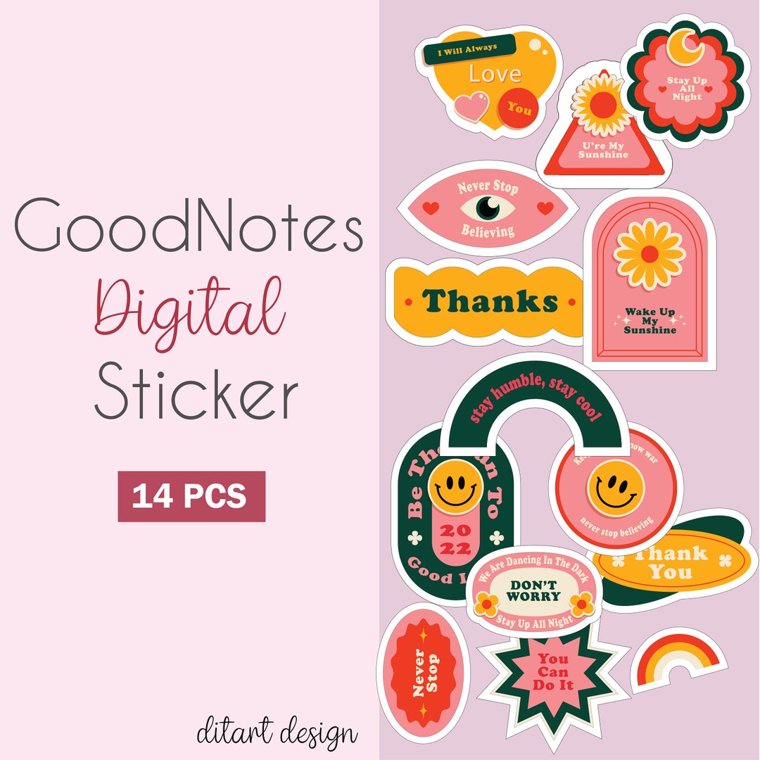 Printable Stickers, Goodnotes,pink Lover Stickers,goodnotes Stickers ...