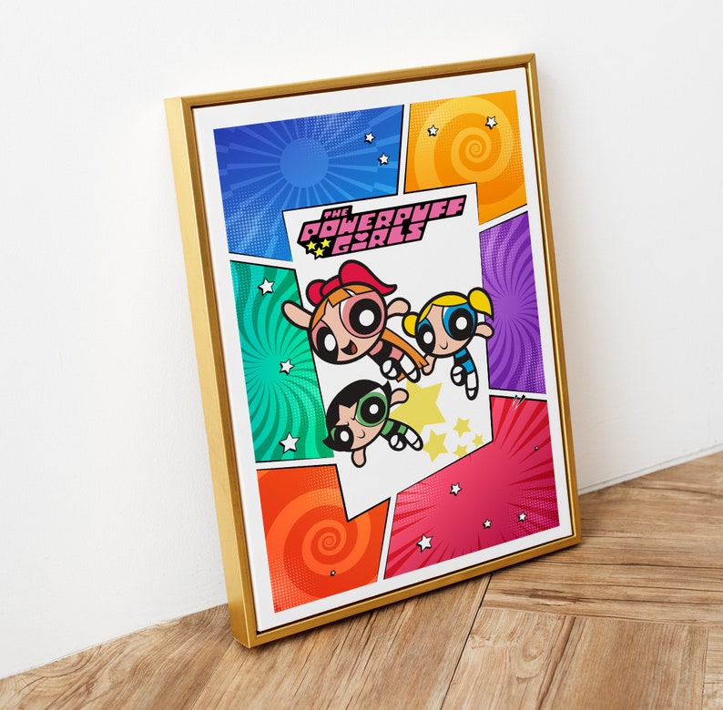 Printable Classic Powerpuff Girls Nursery Wall Art , Powerpuff Girls ...