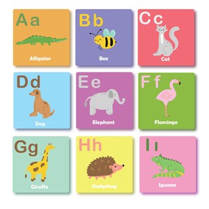 Animal Alphabet Flash Cards,printable Letter Flash Cards, Homeschool ...