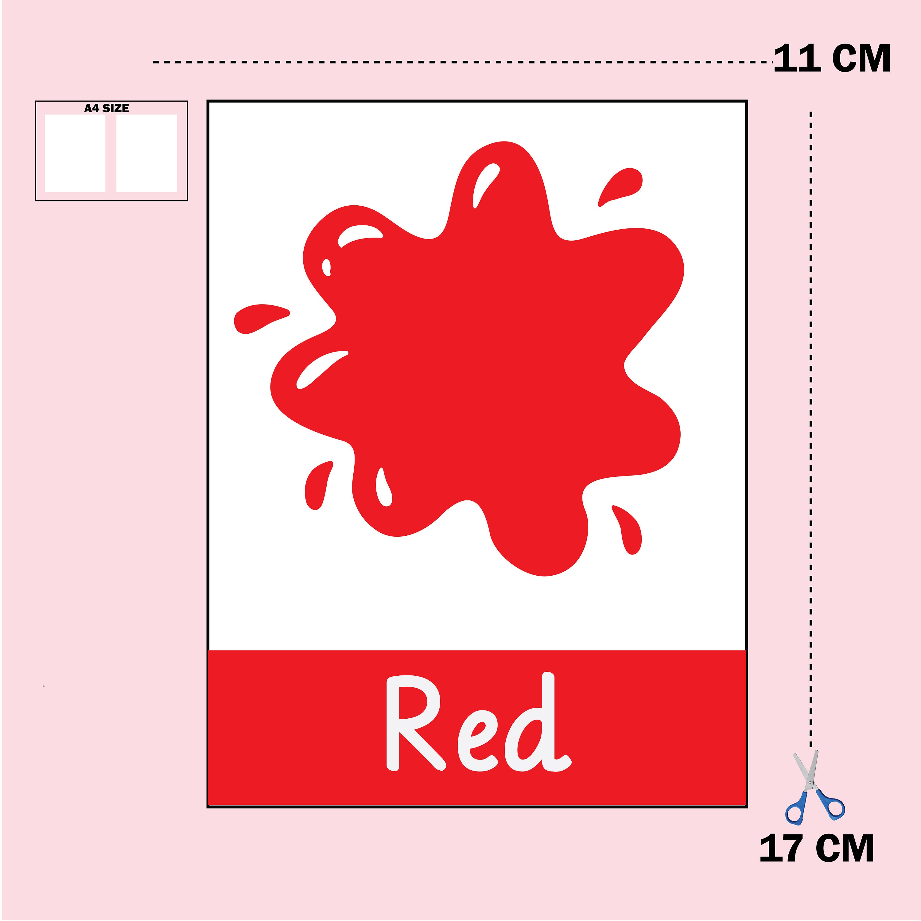 12 Printable Color Cards, Color Matching Game, Montessori Flashcards ...