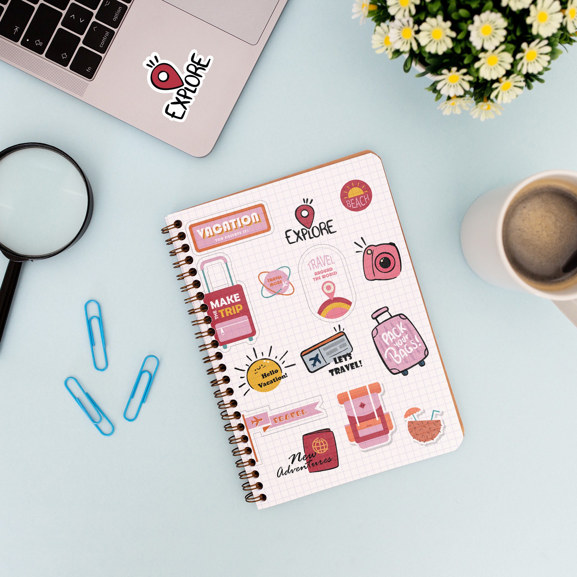 Travel Printable Stickers, Vacation, Traveler Lover Stickers,vacation ...