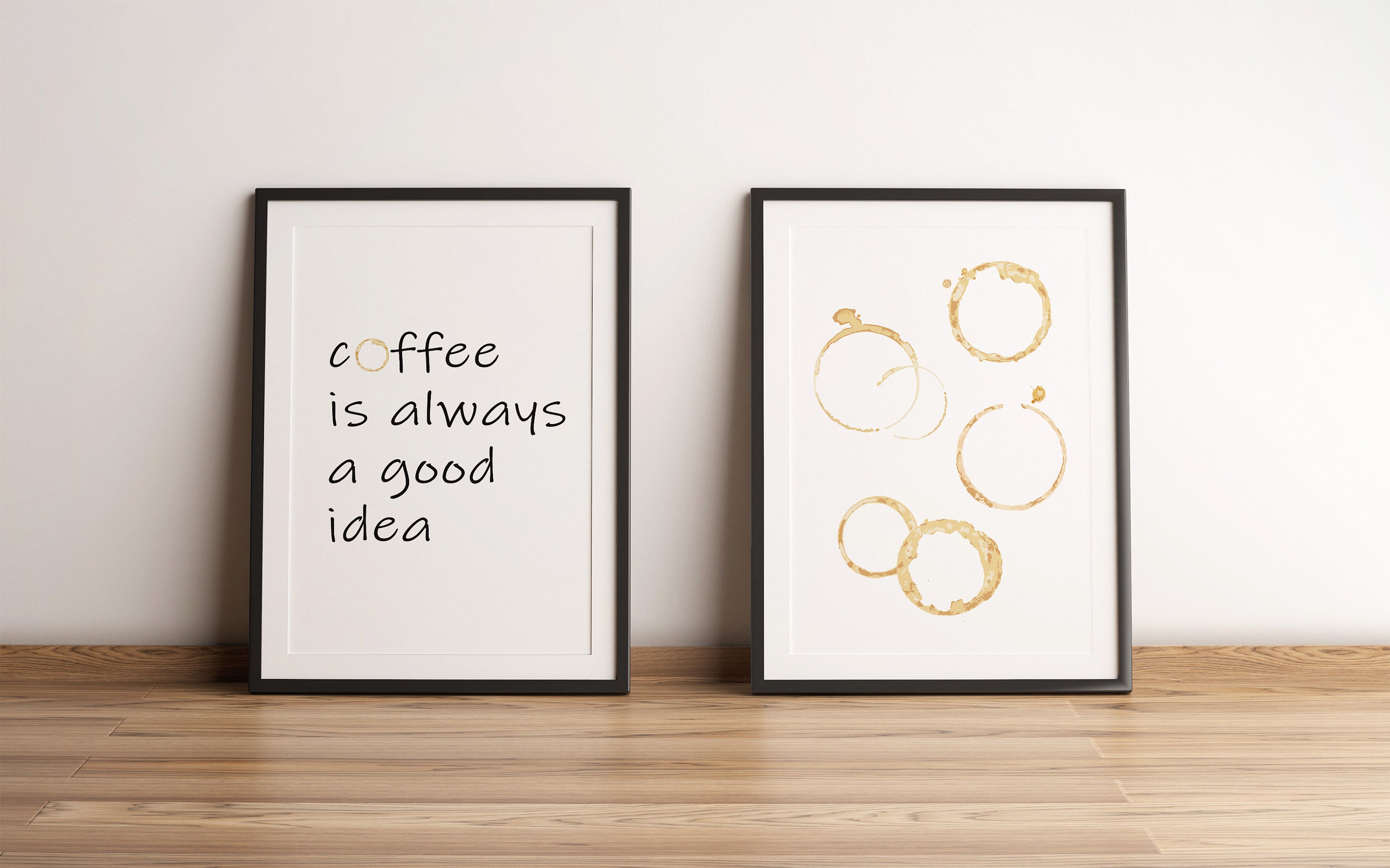 Coffee Gallery Wall Set of 4 Prints, Coffee Definition Print, Abstract ...