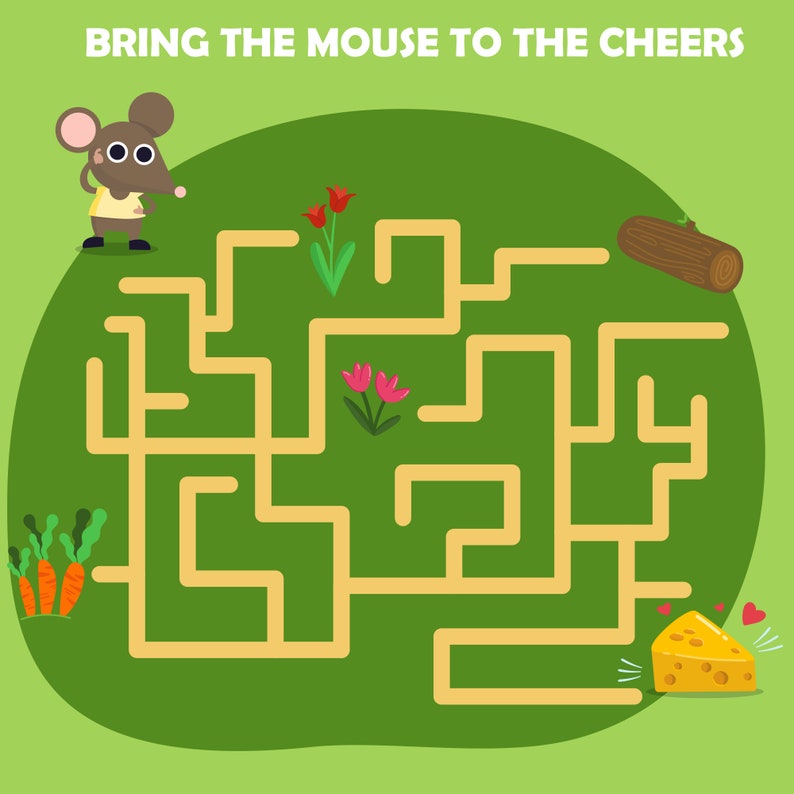 Fun and Challenging Mazes for Kids 4 Printable Worksheets - Etsy