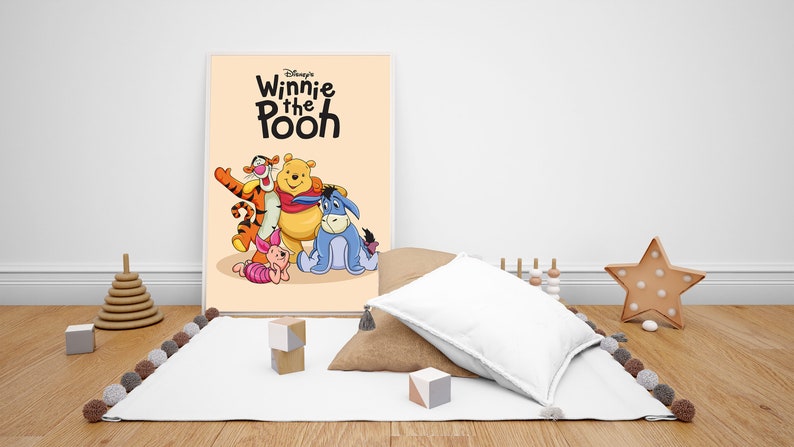Printable Classic Winnie the Pooh Nursery Wall Art , Winnie the Pooh ...