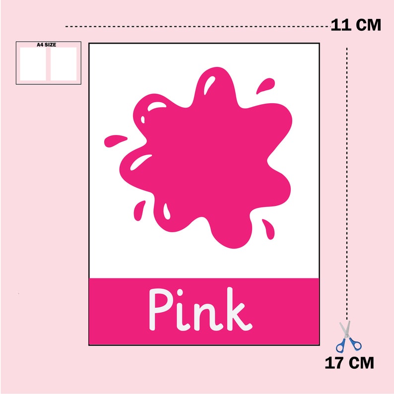 12 Printable Color Cards, Color Matching Game, Montessori Flashcards ...