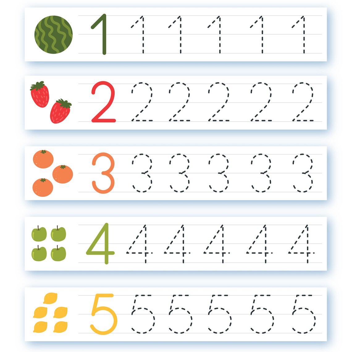1-10, Number Tracing, Learning Numbers, Handwriting Practice ...