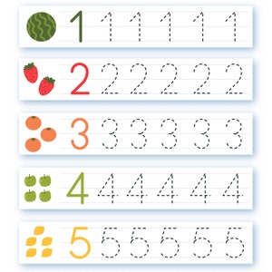 1-10, Number Tracing, Learning Numbers, Handwriting Practice ...