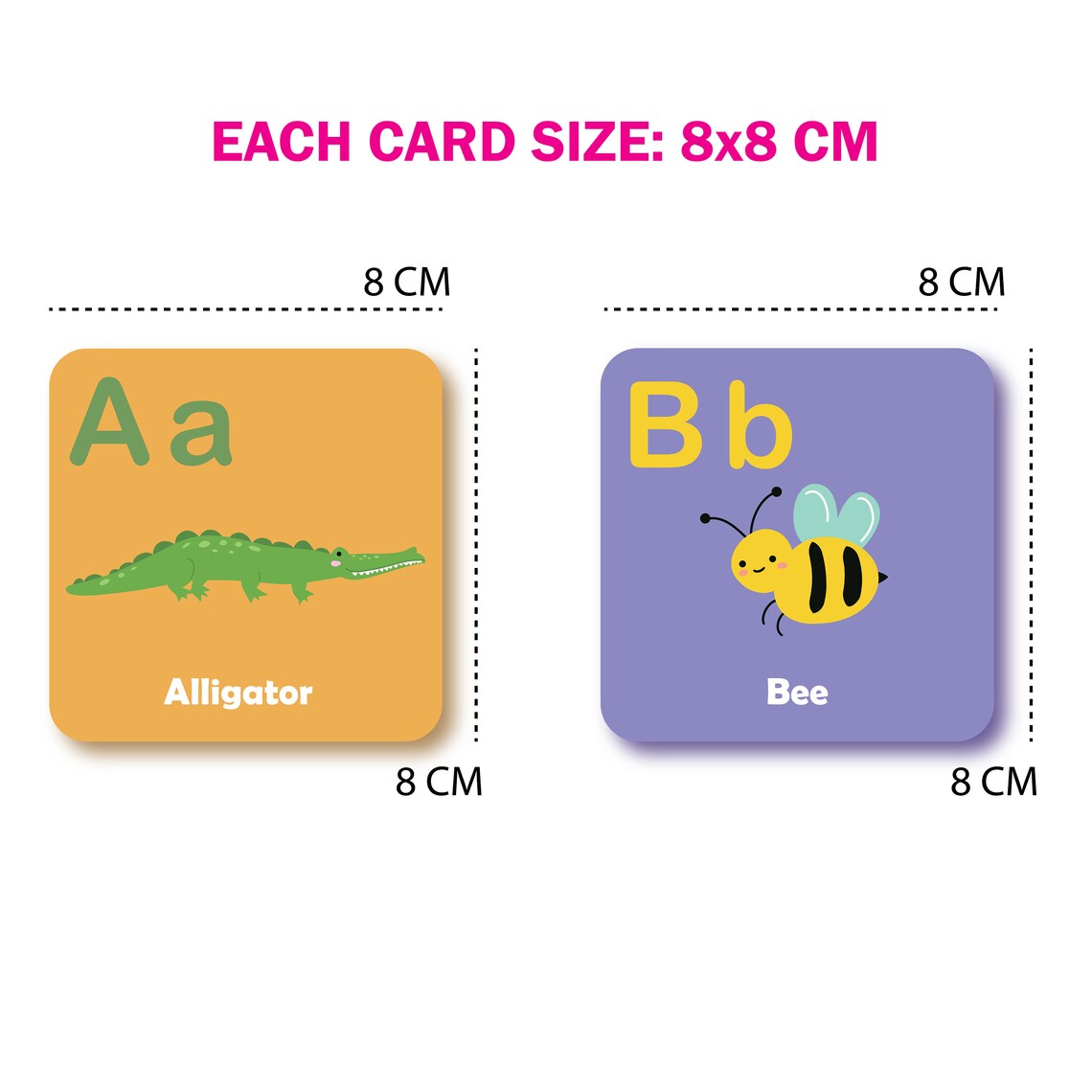 Animal Alphabet Flash Cards,printable Letter Flash Cards, Homeschool ...