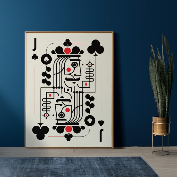 Joker Playing Card Poster - Etsy