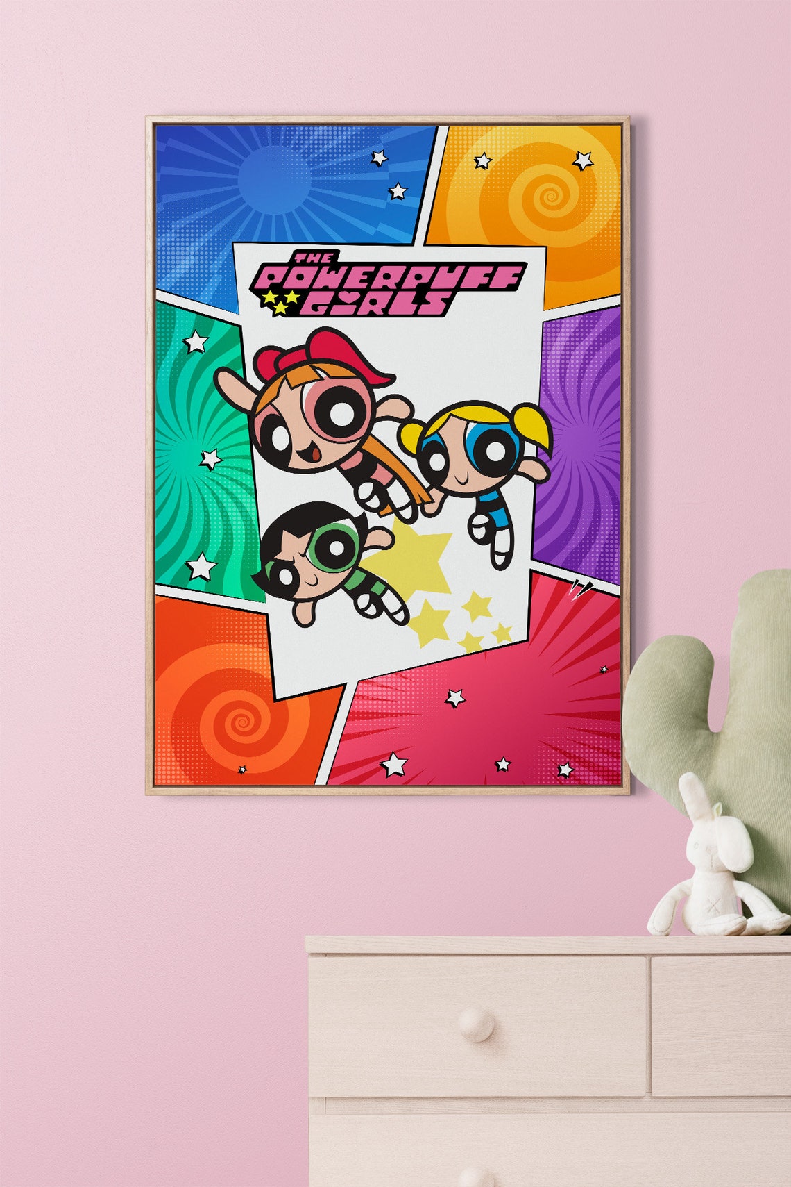 Printable Classic Powerpuff Girls Nursery Wall Art , Powerpuff Girls ...