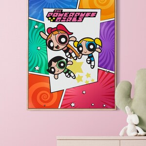 Printable Classic Powerpuff Girls Nursery Wall Art , Powerpuff Girls ...