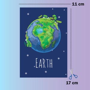 Planet System PDF Printable Cards, Flash Cards, Preschool Printables ...