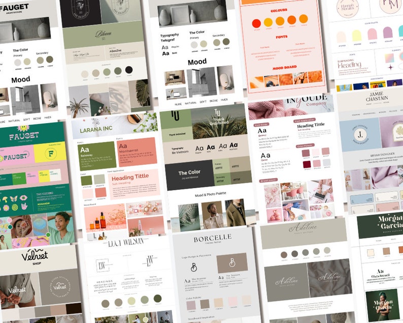 Branding Board Template, DIY Branding Kit, Business Branding Kit, DIY ...