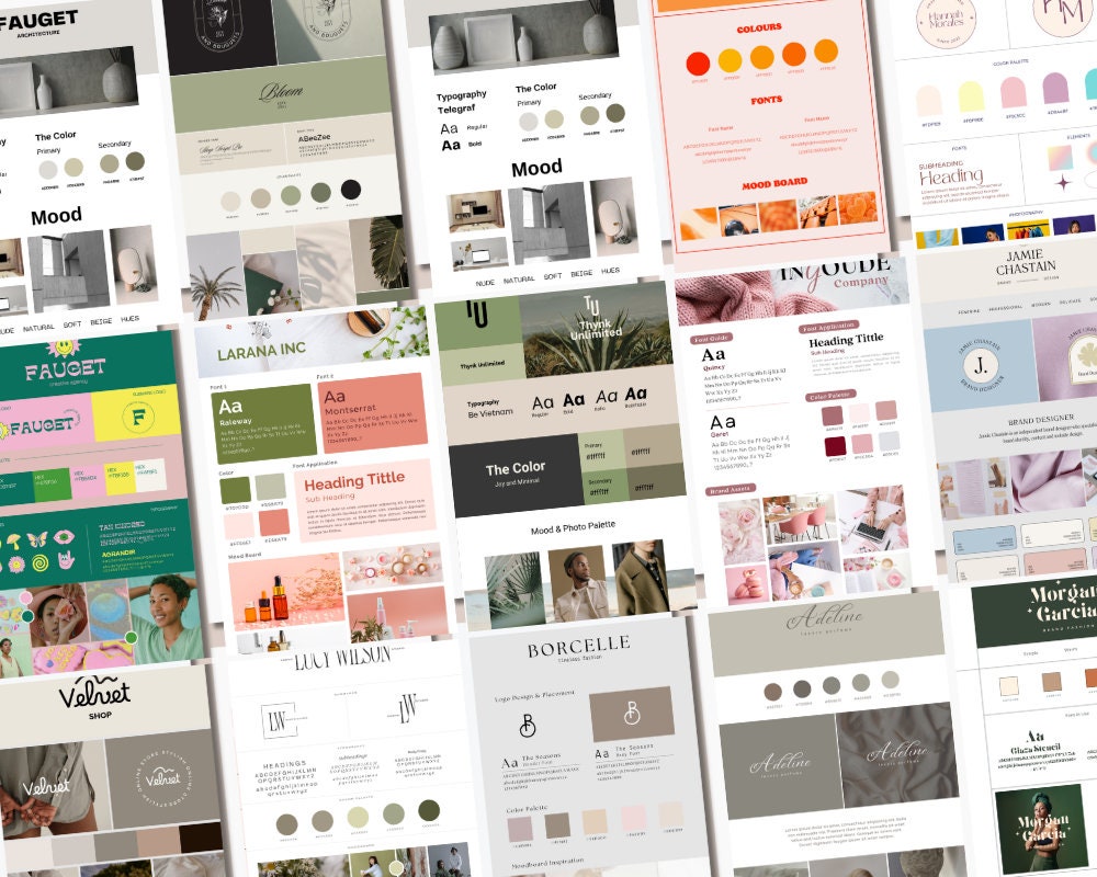 Branding Board Template, DIY Branding Kit, Business Branding Kit, DIY ...