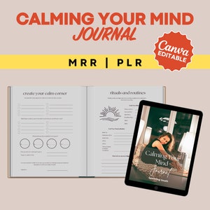 Calming Your Mind Journal, Mental Health Planner, Mindfulness Journal ...
