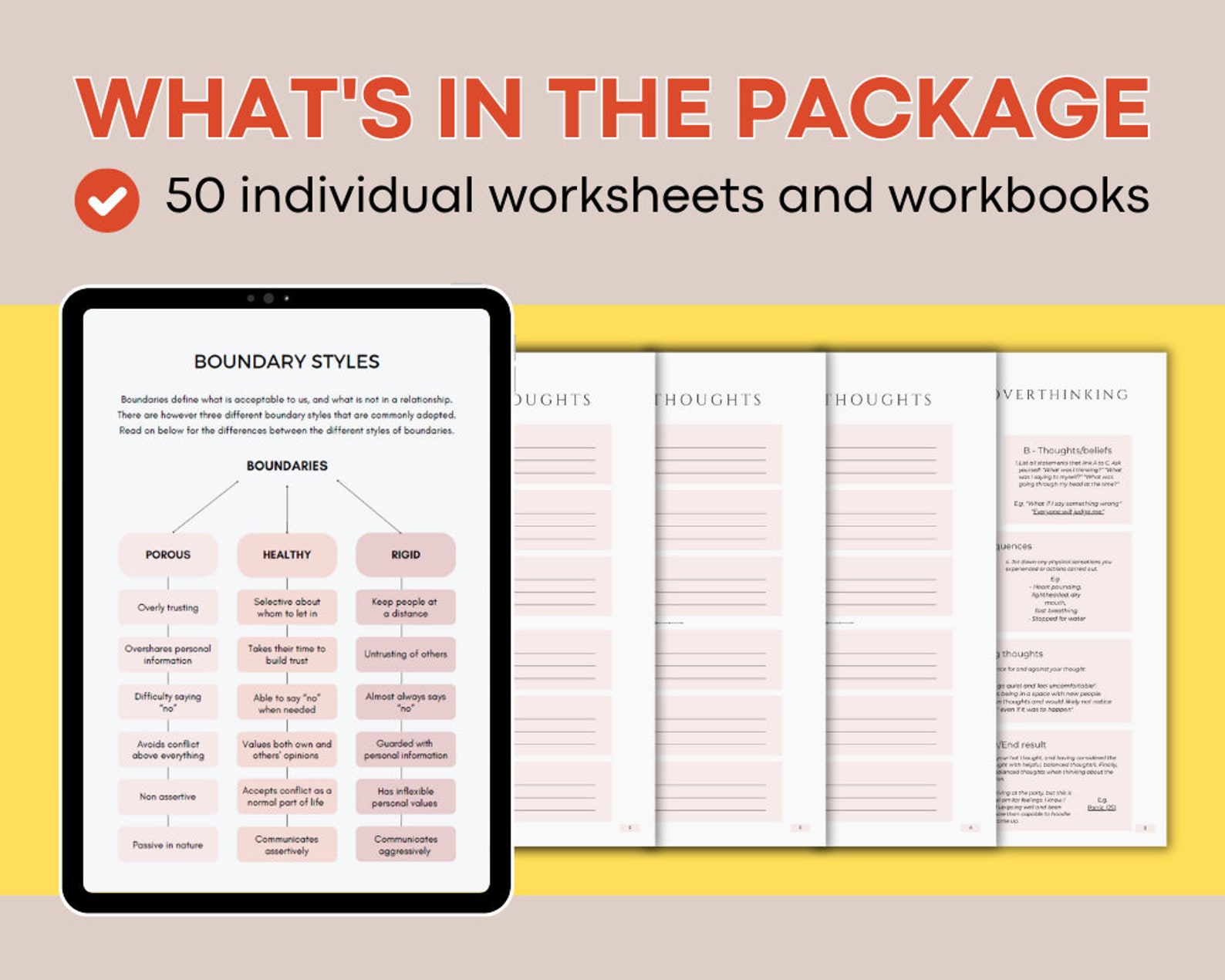 Adult Trauma Worksheets Bundle, PTSD Workbook, CBT Tools for Teens ...