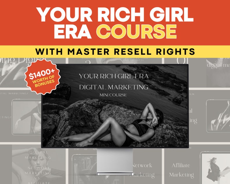 Your Rich Girl Era Course, MRR, Mini Course With Audio Video, for Beginners & Business Owners ...