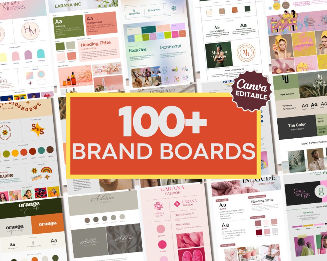 Branding Board Template, DIY Branding Kit, Business Branding Kit, DIY ...