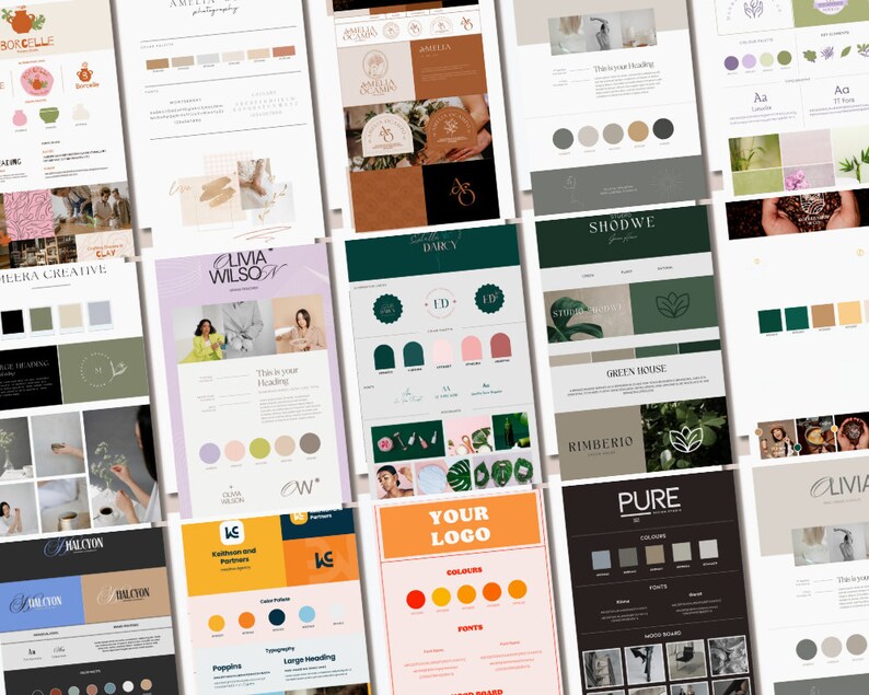 Branding Board Template, DIY Branding Kit, Business Branding Kit, DIY ...