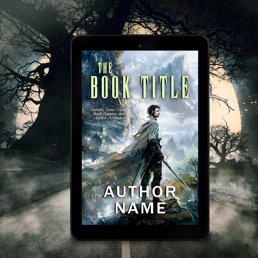 Premade Ebook Cover Epic Fantasy Hero's Journey Novel Cover Male ...