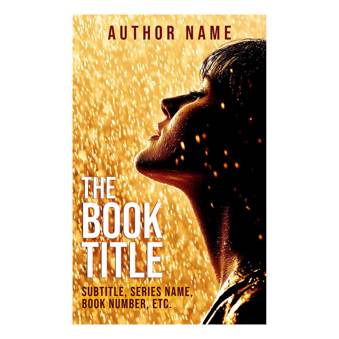Premade Pop Music Romance Book Cover Design: Customizable Text (digital ...