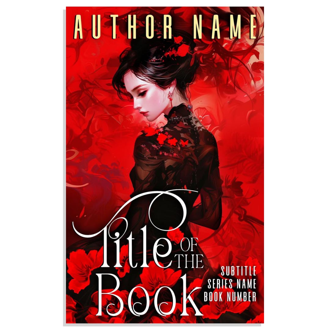 Dark Fantasy Romance Book Cover: Gothic Vampire Design (digital ...