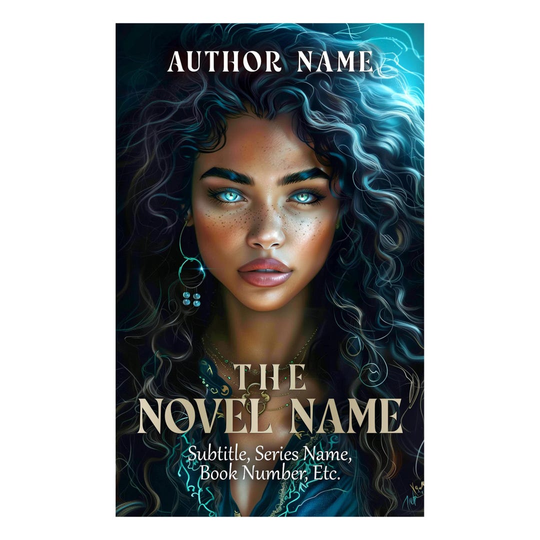 Premade Urban Fantasy Book Cover: Dark-skinned Sorceress (digital ...