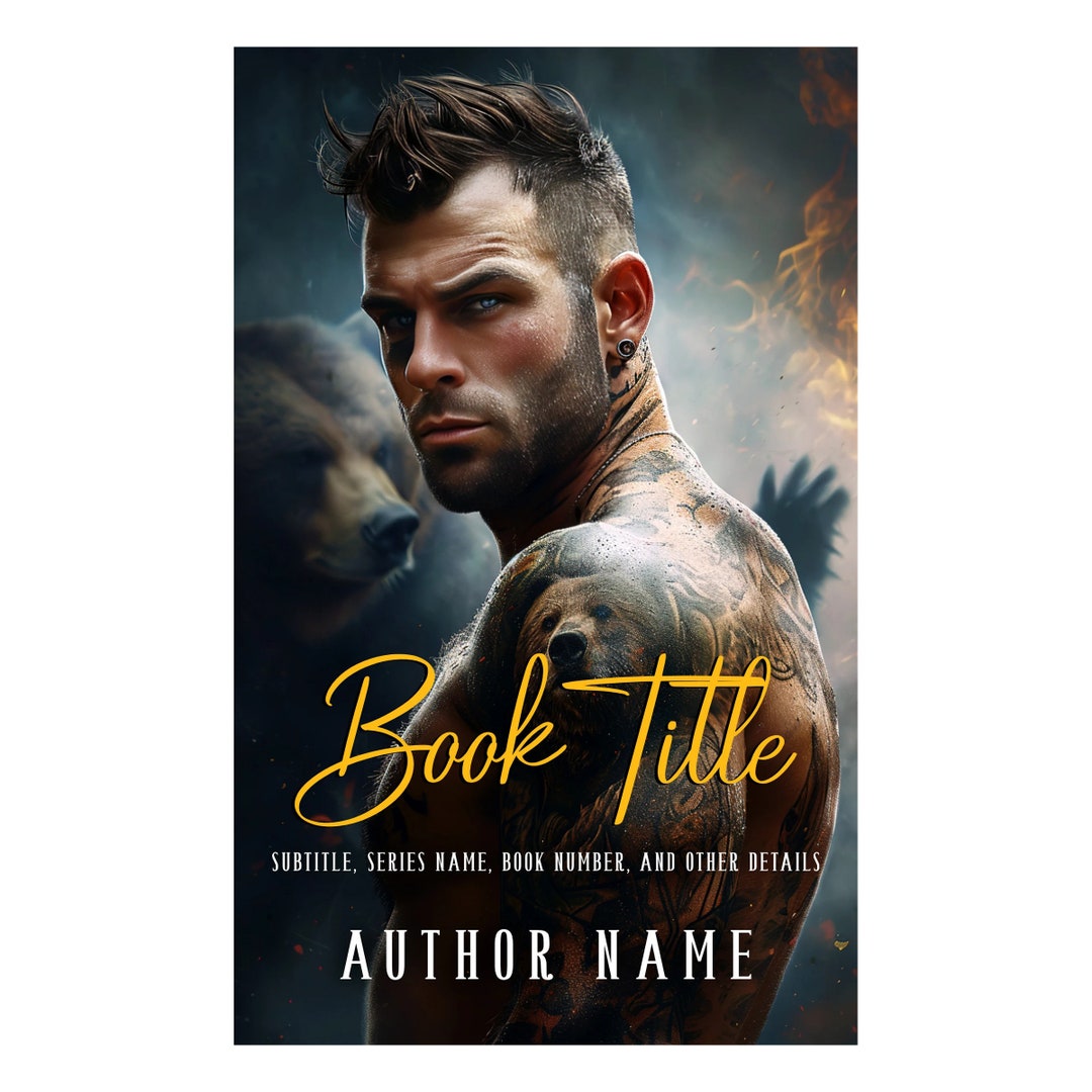 Readymade Ebook Covers Handsome Shirtless Man With Tattoos Werebear ...