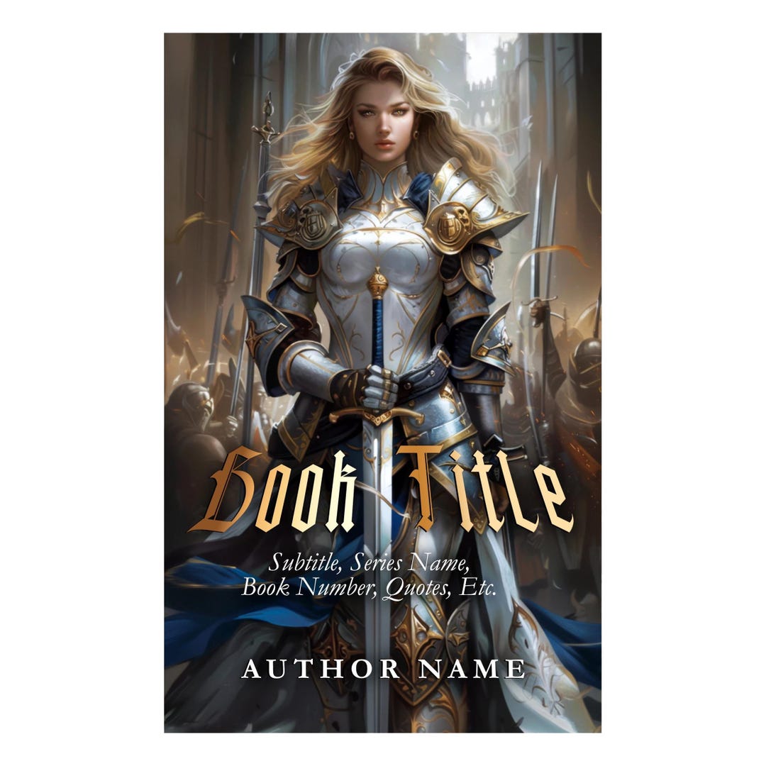 Female Warrior Epic Historical Fantasy Battles Premade Book Cover Art ...