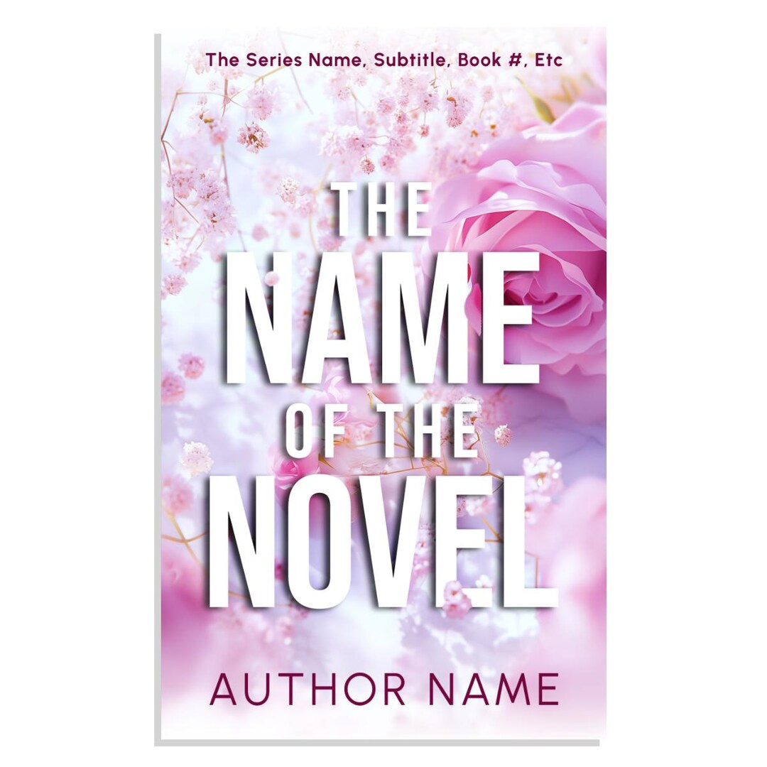 Premade Romance Book Cover: Discreet Pink Flowers (digital Download) - Etsy