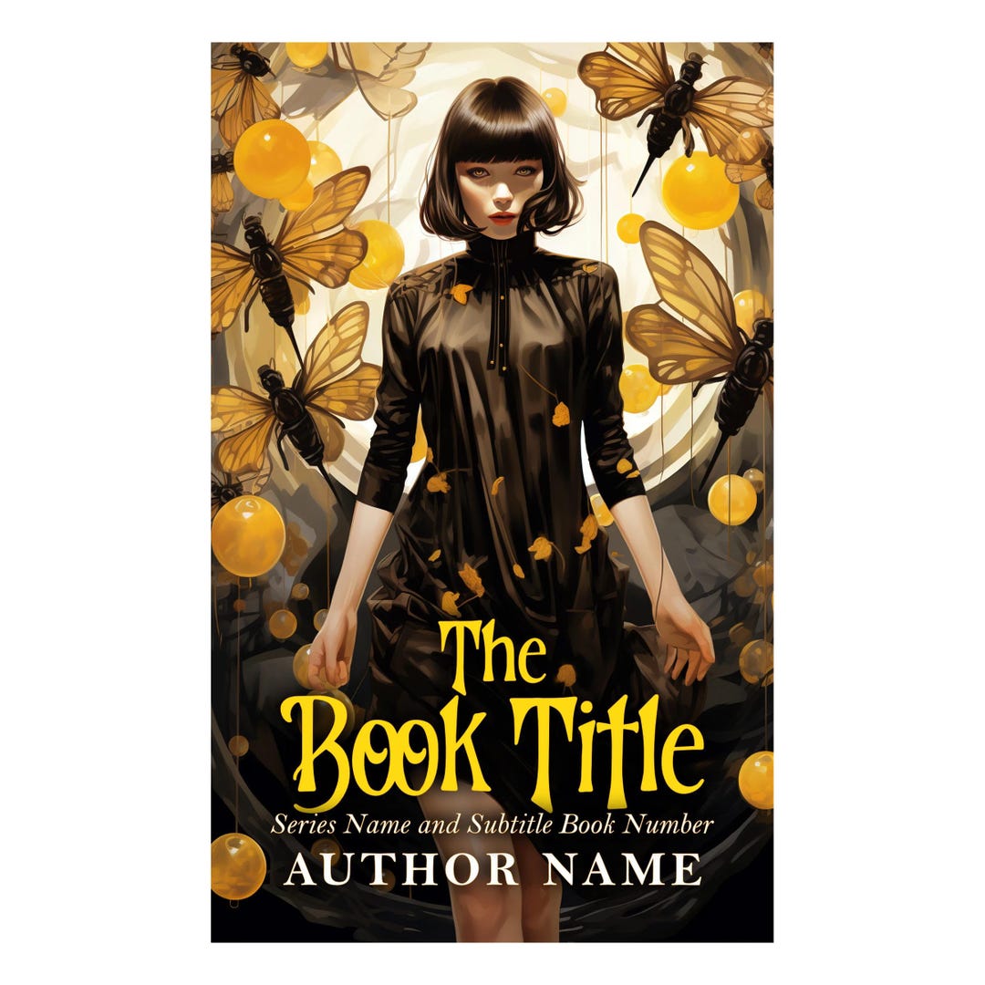 Anthophila Insect Magic Premade Book Cover Queen Bee Swarm Charm Dark ...