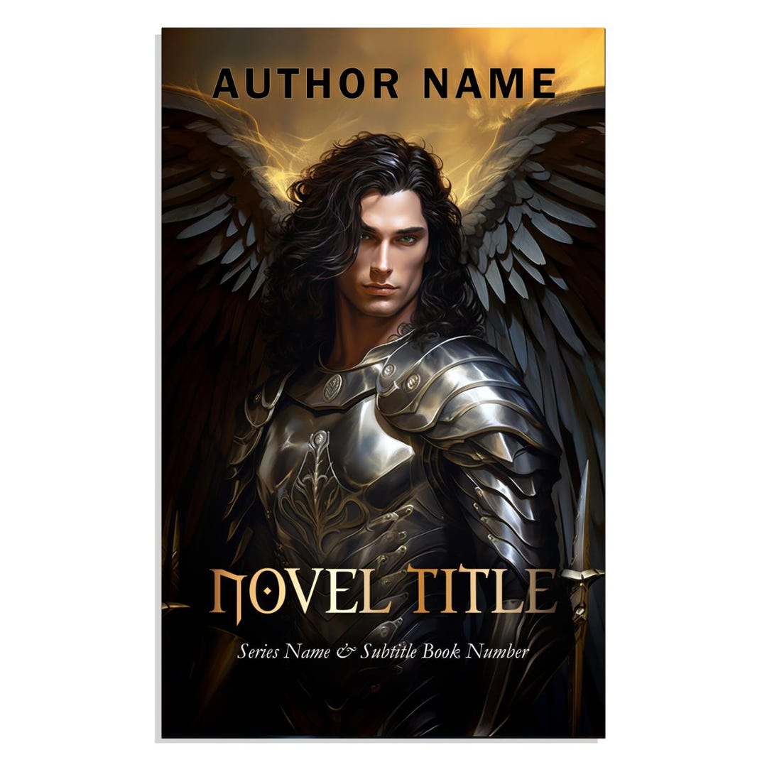 Earthbound Fallen Angel Goth Readymade Book Cover Dark Fantasy ...