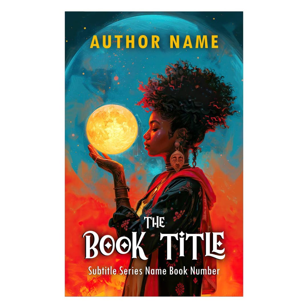 Black Female Protagonist Wielding Magic Premade Book Covers YA Fantasy ...