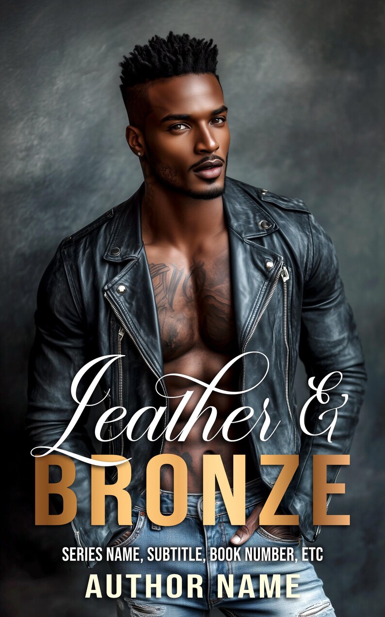 Spicy Black Romance Ebook Cover: Handsome African American, Leather ...