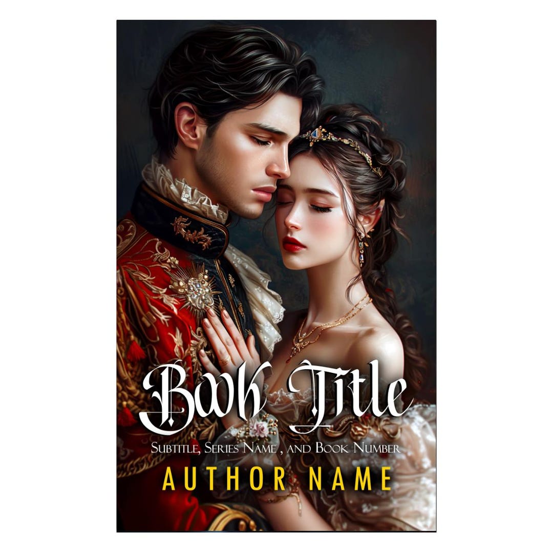 Premade YA Fantasy Book Cover: Fae Princess & Human Prince (custom Text ...