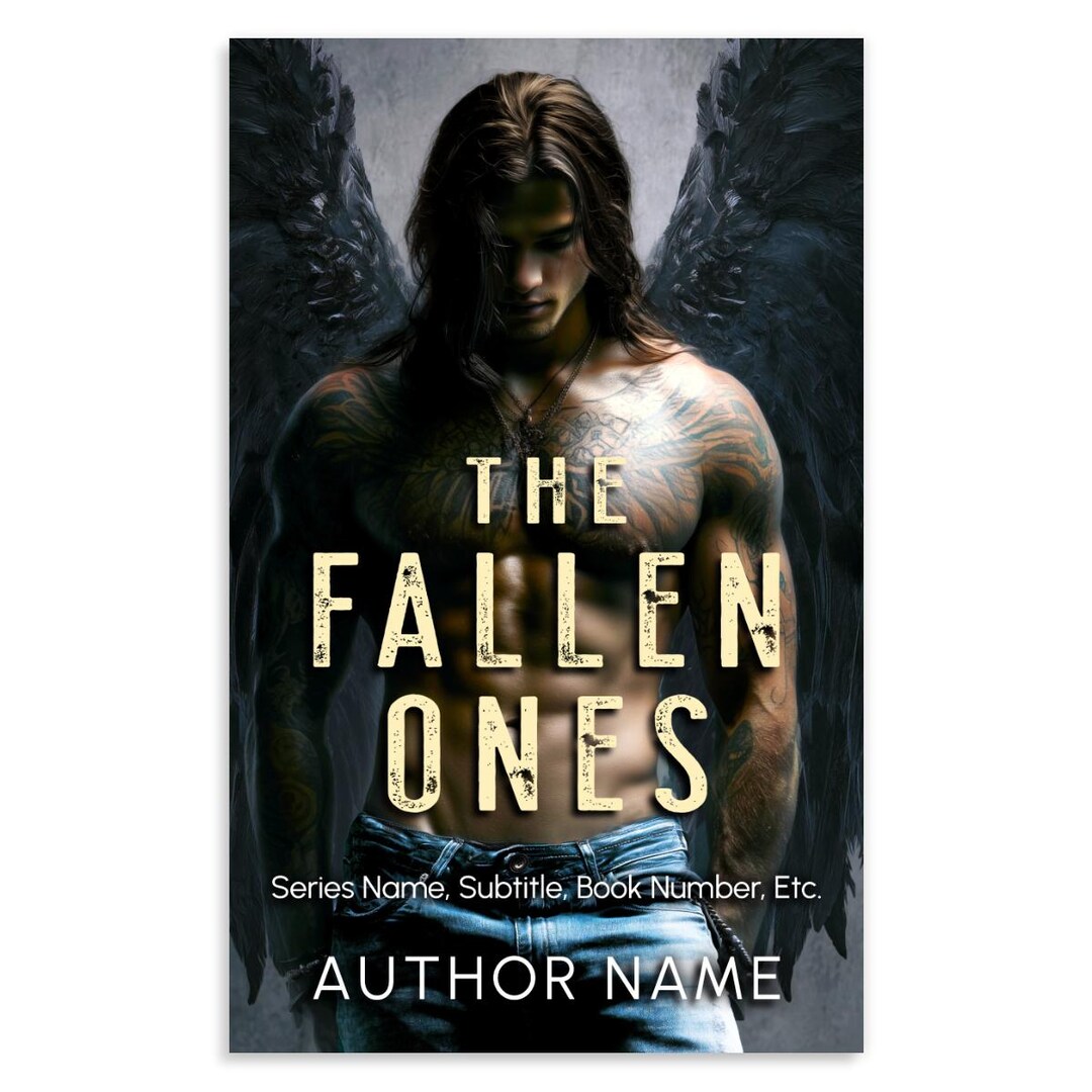 Dark Romantasy Ebook Cover: Fallen Angel, Black Wings (digital Download ...
