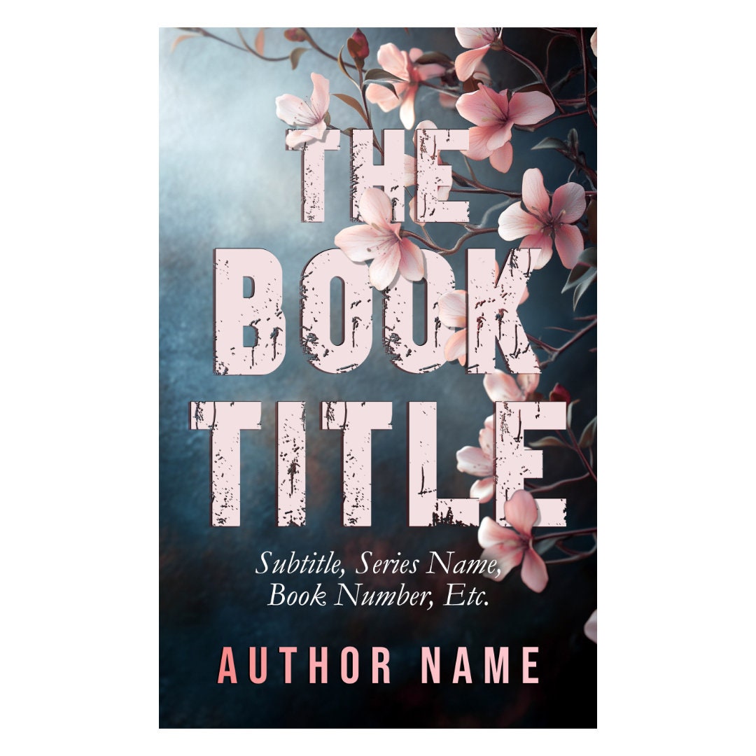 Floral Pink Book Cover: Dark Romance, Romantasy Historical Fiction ...