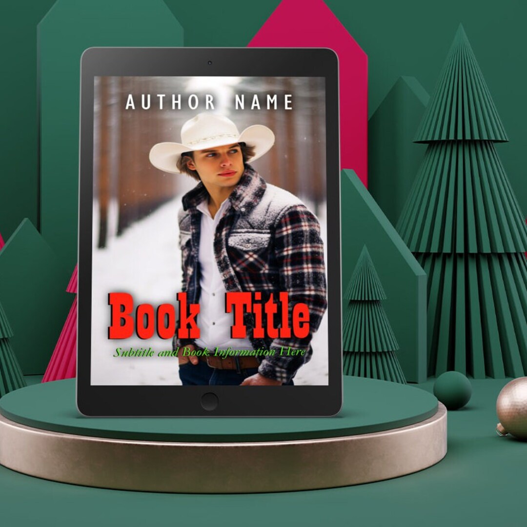 Readymade Book Covers for Cowboy Christmas Romance Books - Etsy