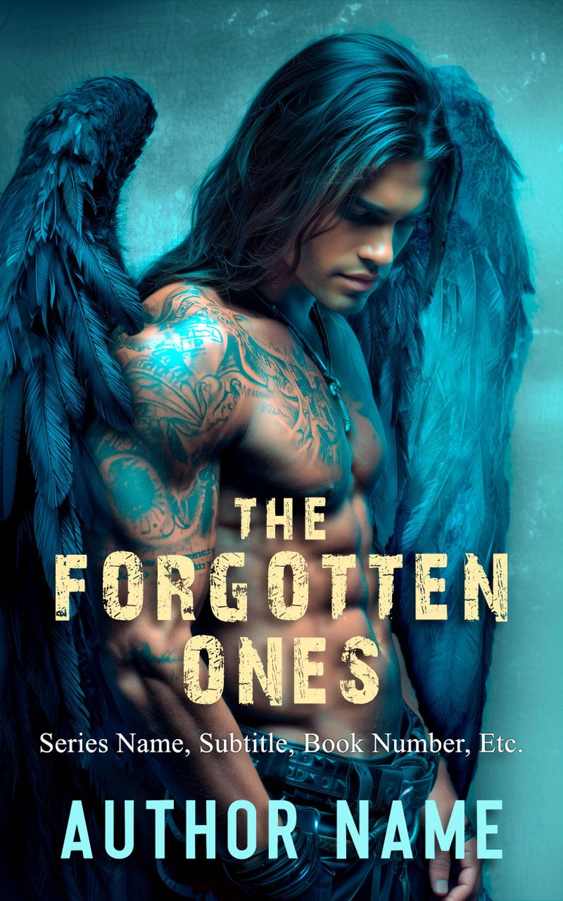 Dark Angel Wings Premade Book Cover: Fantasy Armageddon Fallen Angel ...