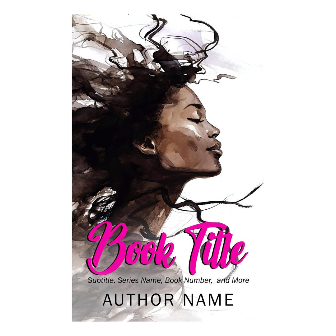 Readymade Book Covers Side Profile Black Woman Brown-skinned Ink Pen ...