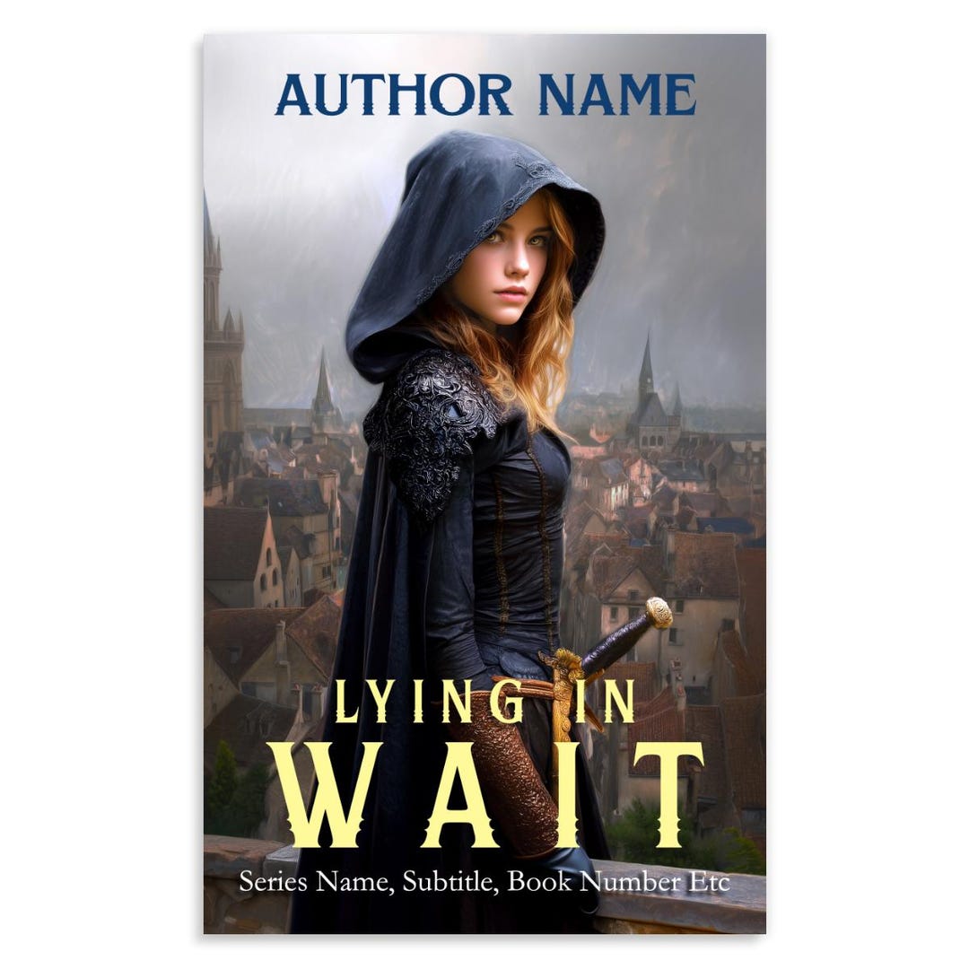 YA Fantasy Book Cover: Female Assassin, Sword & Sorcery (digital ...