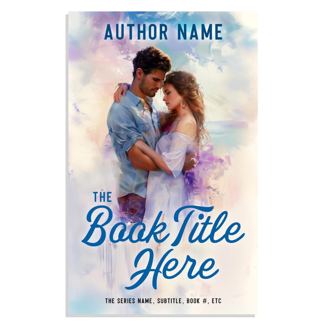 Dreamy Sweet Romance Book Cover: Beach Vacation Couple (digital ...