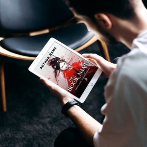 Premade Book Cover With Asian Girl Warrior Princess Red Traditional ...