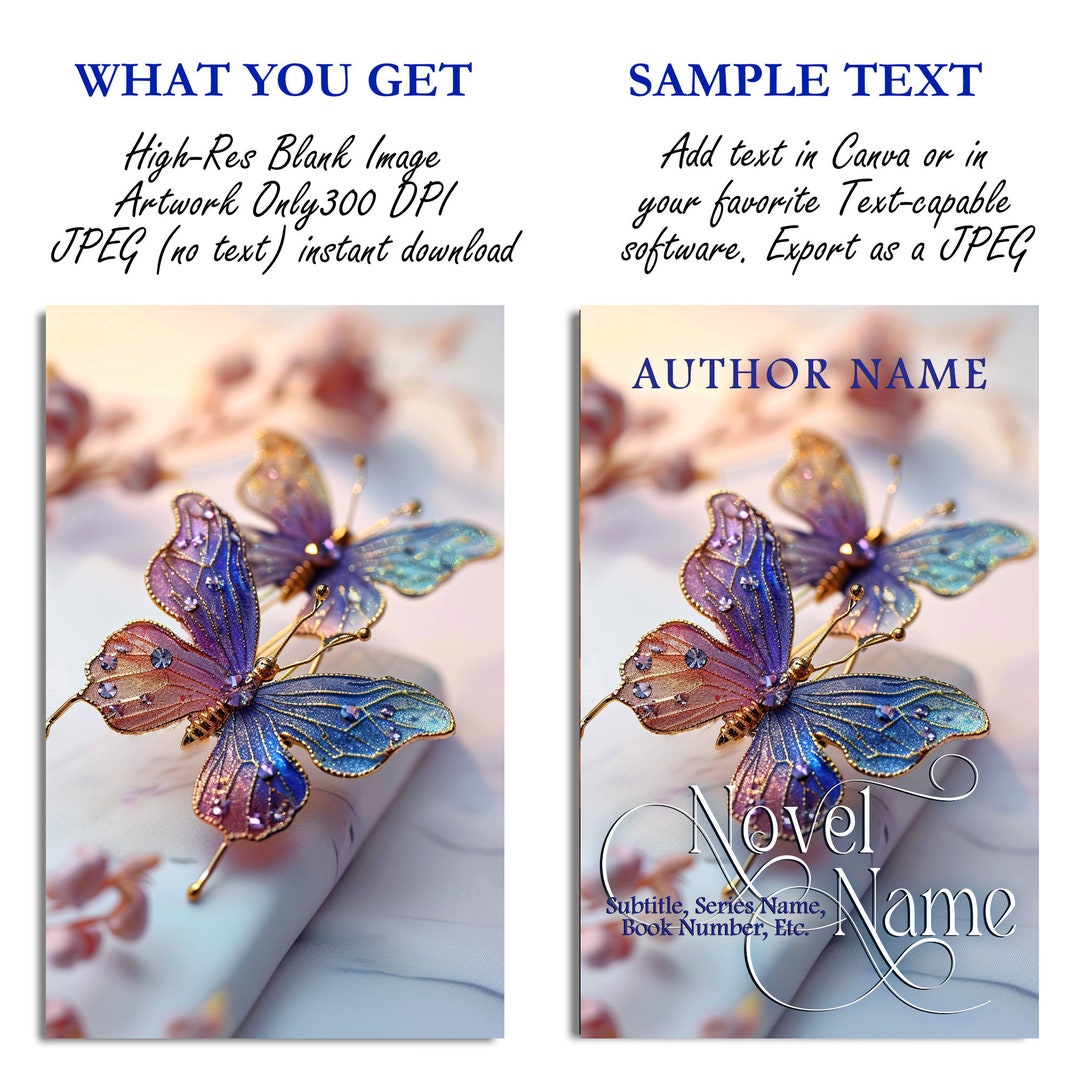 Premade Book Covers Romance Discreet Alternative Object Butterfly ...