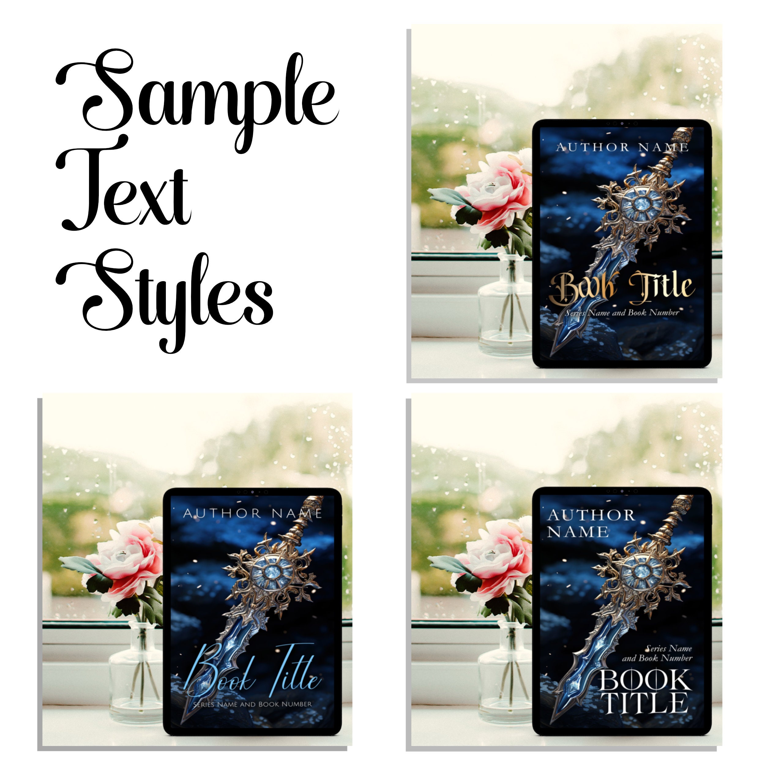 Custom Book Cover Typography Design for Indie Authors (digital Product ...