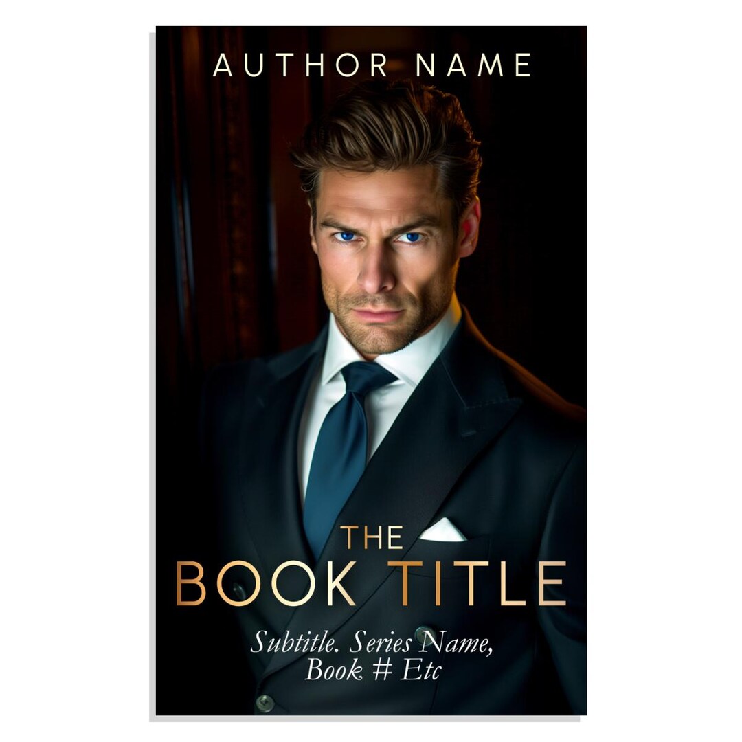 Navy Blue Eyes Premade Book Cover Contemporary Novel Mafia Dark Romance ...